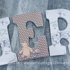 Winnie the Pooh Storybook Nursery Letters, Custom Wooden Letters - 9 ...