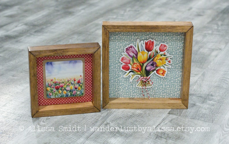 Tulip Art Flower Sign Bouquet for Mom Gift for Mom - Etsy
