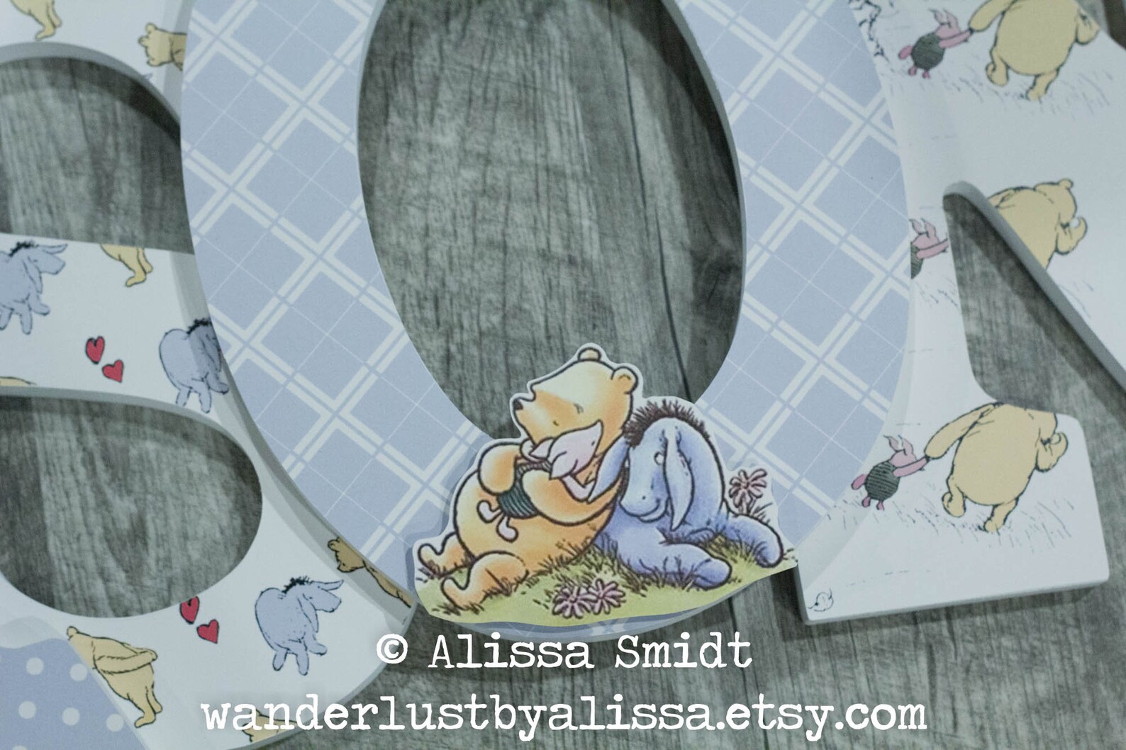 Winnie the Pooh Nursery Letters, Custom Wooden Letters Classic ...