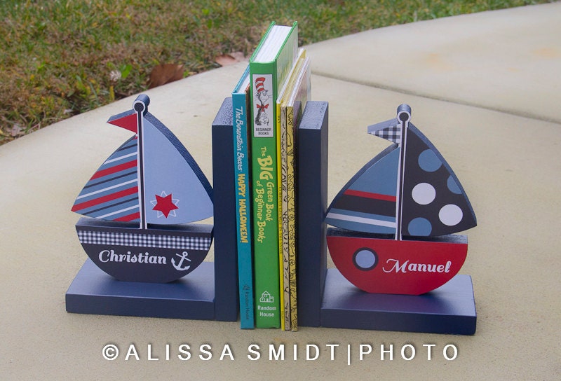 Sailboat Bookends Custom Designed Custom Created to | Etsy