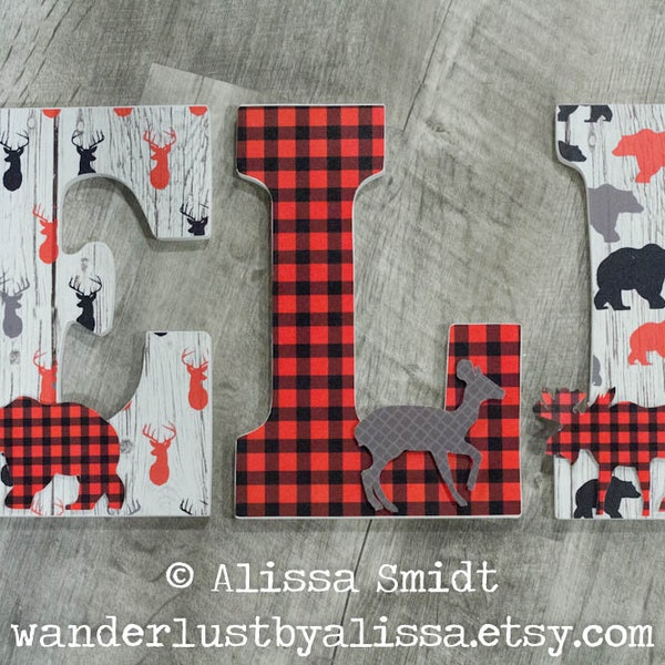 Wooden Letters - Etsy