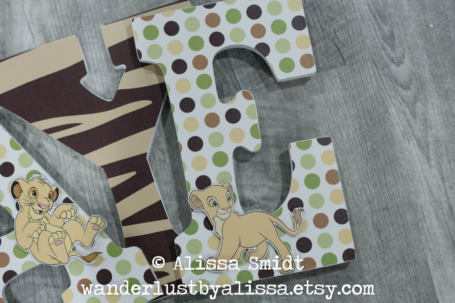 Lion King Letters Custom Wooden Letters Wild Adventure - Etsy