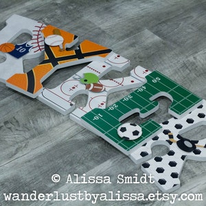 Sports Themed Letters, Football Letters, Baseball Letters, Hockey ...