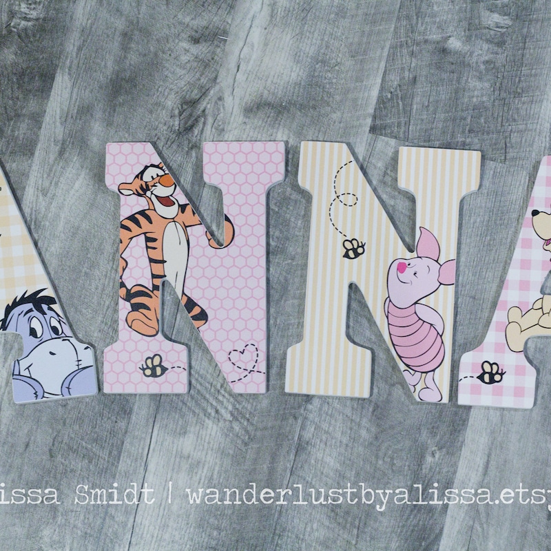 Winnie Pooh Letters - Etsy