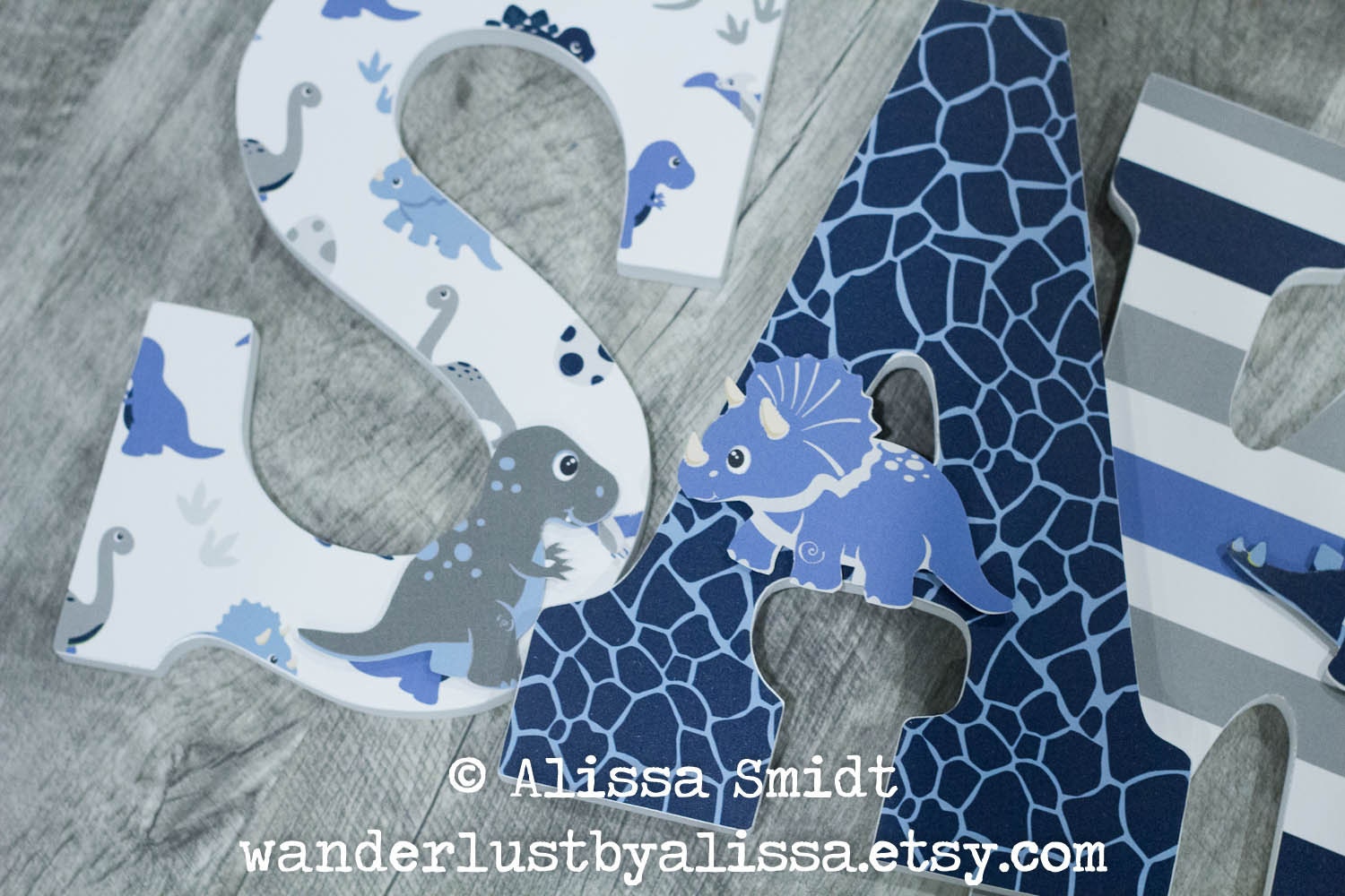 Dinosaur Roar Nursery Letters Custom Dino Letters Dino - Etsy