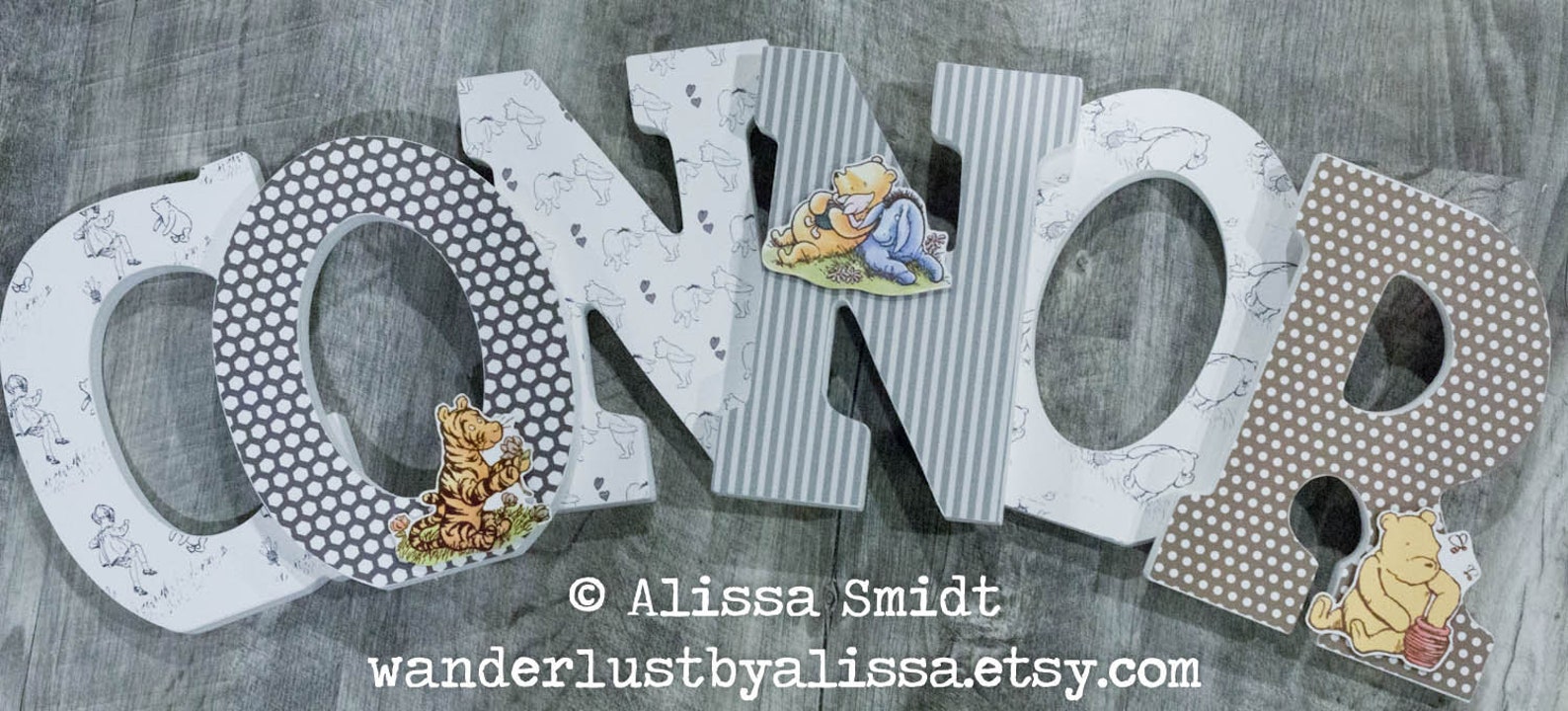 Winnie the Pooh Letters, Classic Winnie the Pooh Letters - Custom ...