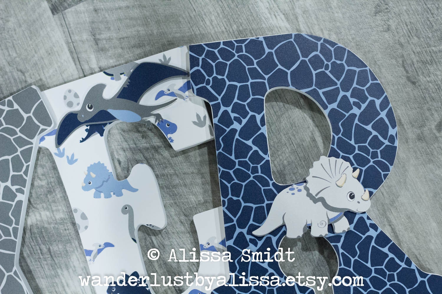 Dinosaur Roar Nursery Letters Custom Dino Letters Dino | Etsy