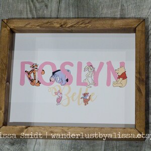 Winnie the Pooh Personalized Chunky Sign Pooh Bear Name Sign - 8x10 ...