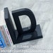 Black Letter Bookends, Initial Bookends, Wooden Custom Bookends Custom ...