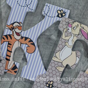 Winnie the Pooh Nursery Letters Name Sign Winnie the Pooh Wood Name ...