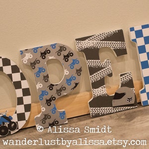 Four Wheeler Letters, Quad Letters, Baby Nursery - Custom Nursery ...