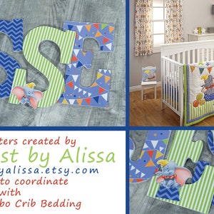 Dumbo Letters - Custom Letters, Wooden Nursery Letters (dumbo, Elephant ...