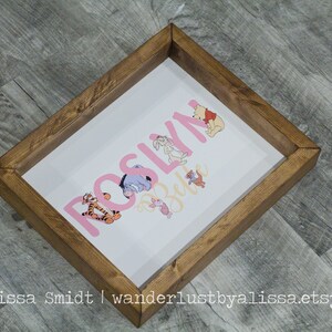 Winnie the Pooh Personalized Chunky Sign Pooh Bear Name Sign - 8x10 ...