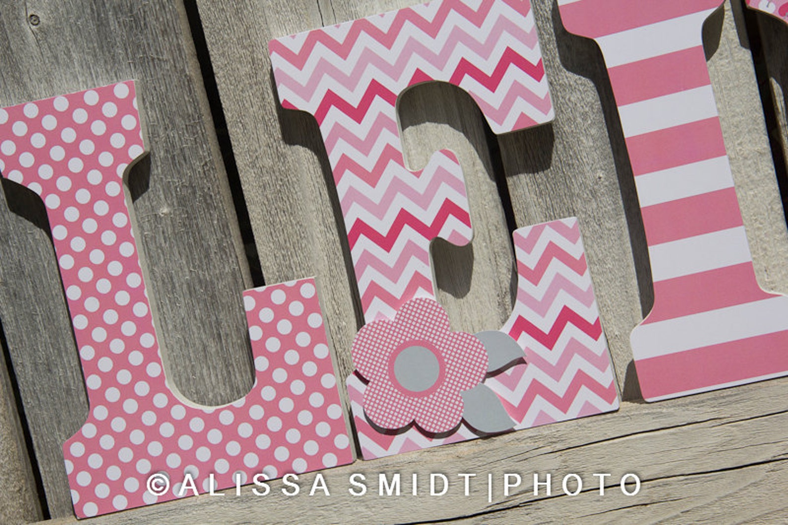 Custom Nursery Wooden Letters Baby Girl Nursery Flower | Etsy