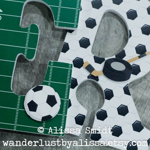 Sports Themed Letters, Football Letters, Baseball Letters, Hockey ...
