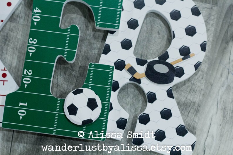 Sports Themed Letters, Football Letters, Baseball Letters, Hockey ...