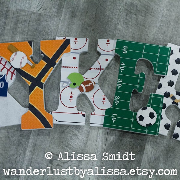Soccer Wall Letters - Etsy
