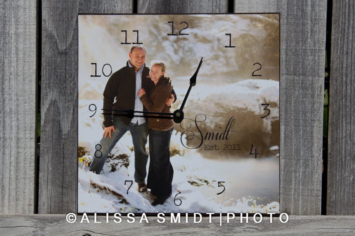 Custom Photo Clock Created With Your Photograph Wall Clock - Etsy