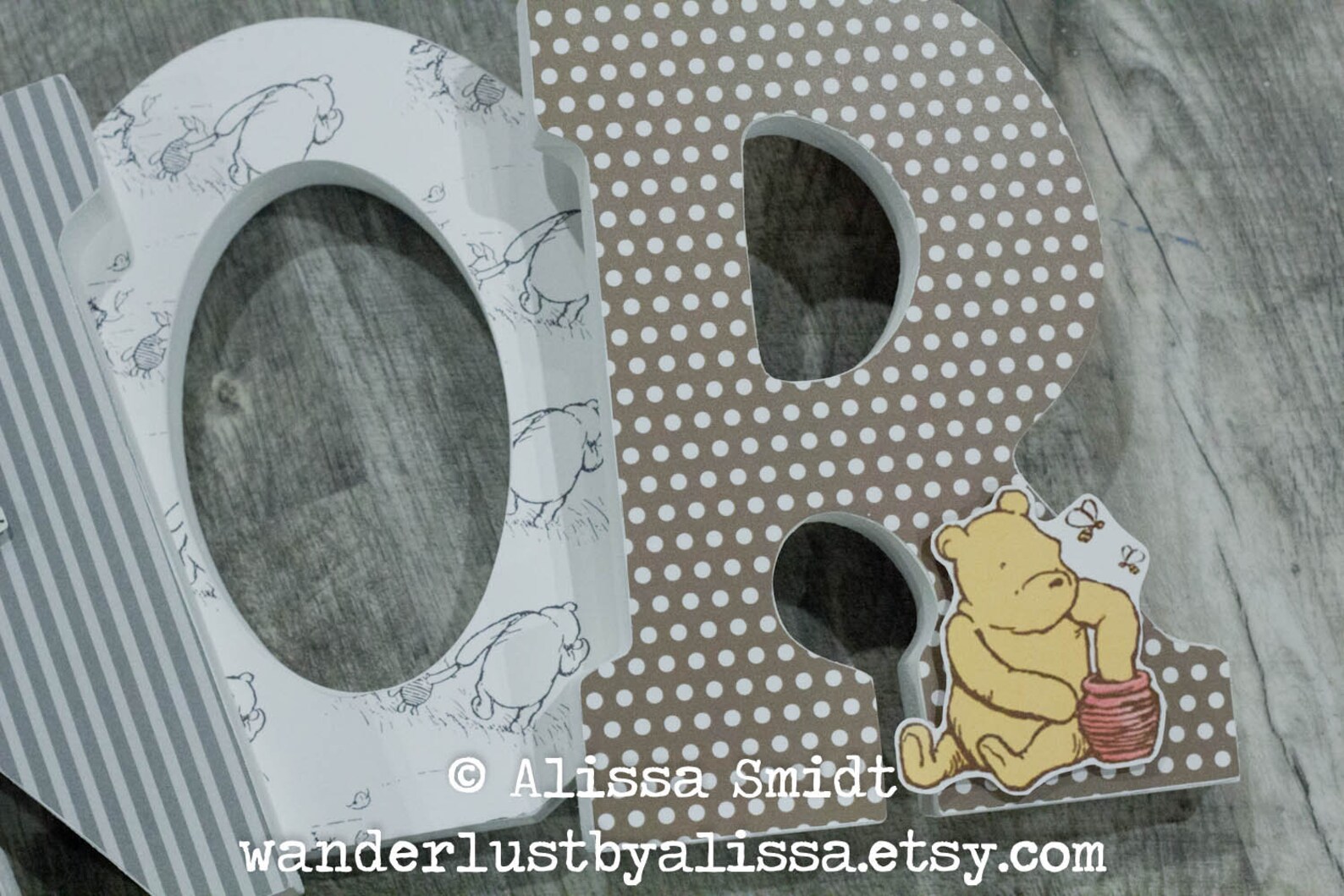 Winnie the Pooh Letters, Classic Winnie the Pooh Letters - Custom ...