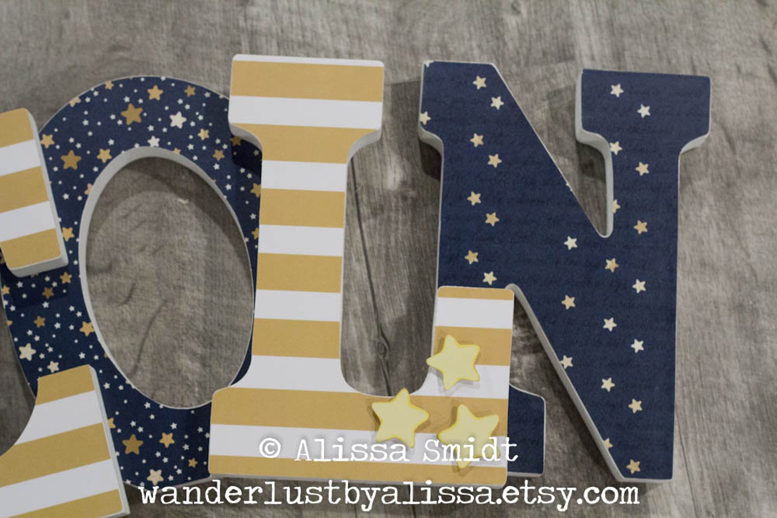 Moon and Stars Nursery Letters Celestial Theme Love You to - Etsy