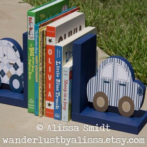 Custom Designed Wooden Car Bookends - Custom Created to Coordinate With ...