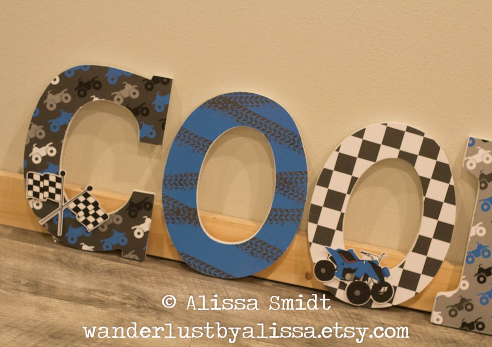 Four Wheeler Letters, Quad Letters, Baby Nursery - Custom Nursery ...