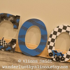 Four Wheeler Letters, Quad Letters, Baby Nursery - Custom Nursery ...