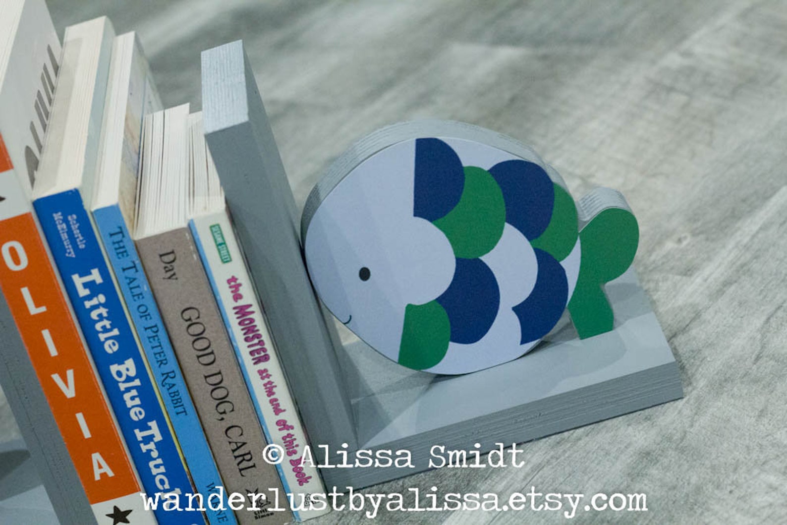 Oceana Bookends Sea Turtle and Fish Themed Wooden Bookends - Etsy