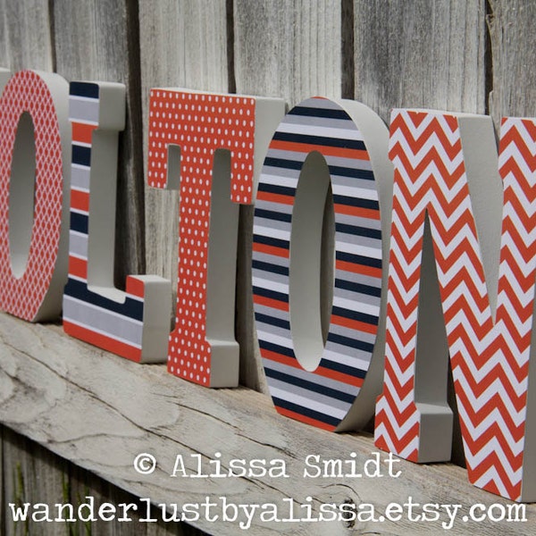 Chevron Letters - Etsy