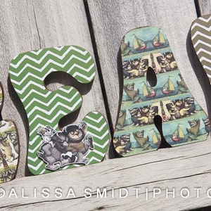 Where the Wild Things Are Themed Wooden Letters- READ, Nursery Decor ...