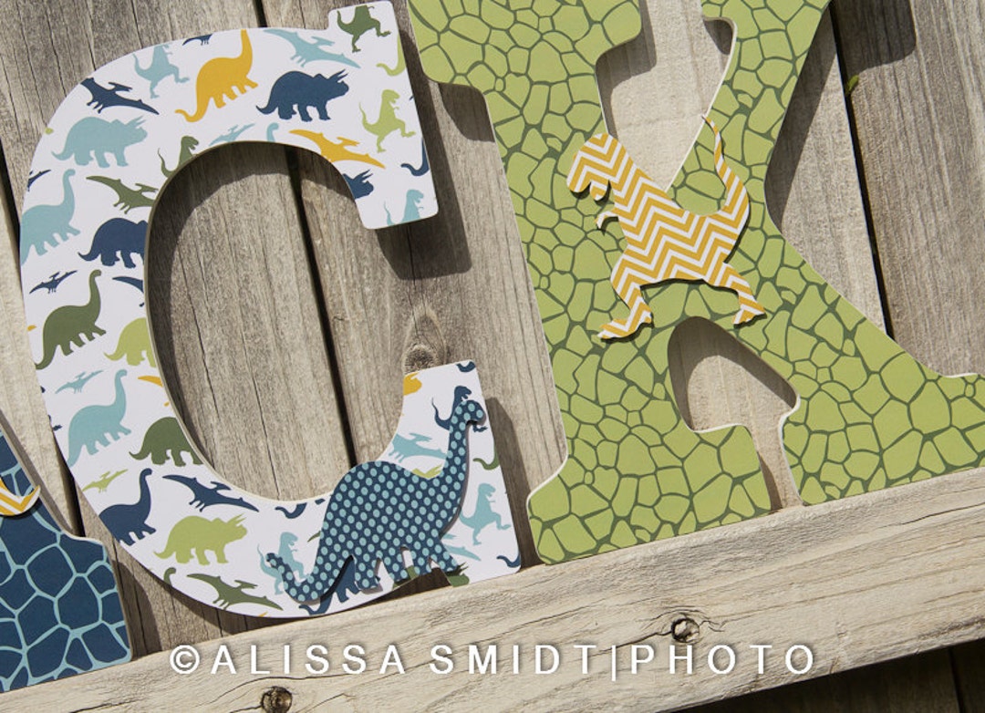 Dinosaur Theme Nursery Letters, Dino Letters, Dino Nursery Letters ...