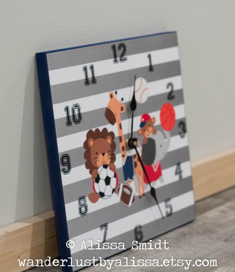 Future All Star Clock Sports Animal Theme Custom Clock - Etsy