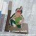 Peter Pan and Tinkerbell Custom Wooden Bookends brown Book - Etsy