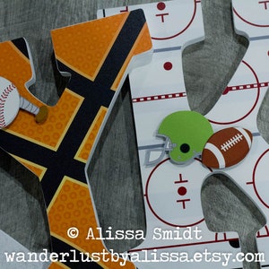 Sports Themed Letters, Football Letters, Baseball Letters, Hockey ...