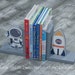 Astronaut and Rocket Wood Bookends Custom Created Space Themed ...