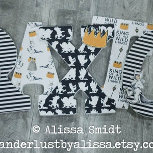 Where the Wild Things Are Letters - Custom Designed Wooden Letters ...
