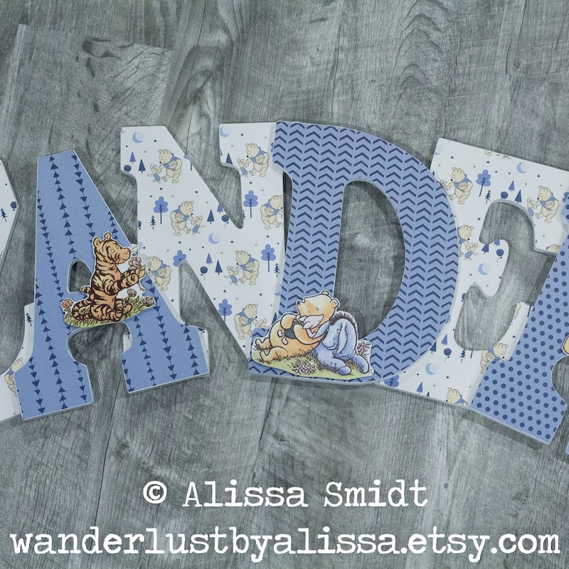 Wooden Letters Winnie - Etsy