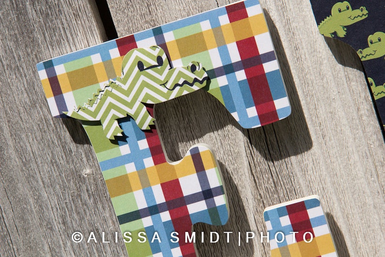 Custom Nursery Wooden Letters Baby Boy Nursery Alligator - Etsy