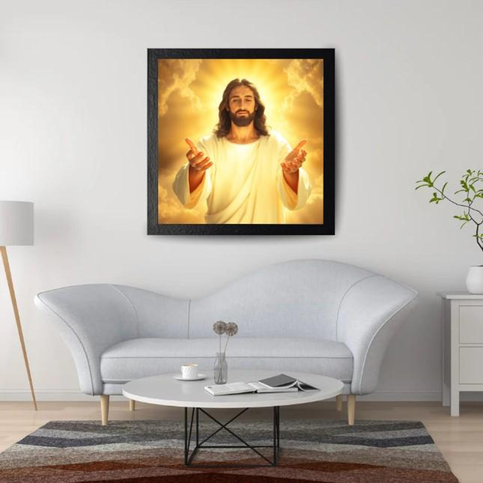 Jesus Poster – Light of the World | Spiritual Christian Wall Art | Zen ...