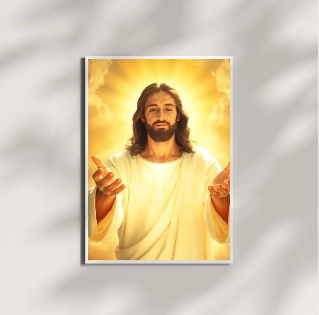 Jesus Poster – Light of the World | Spiritual Christian Wall Art | Zen ...
