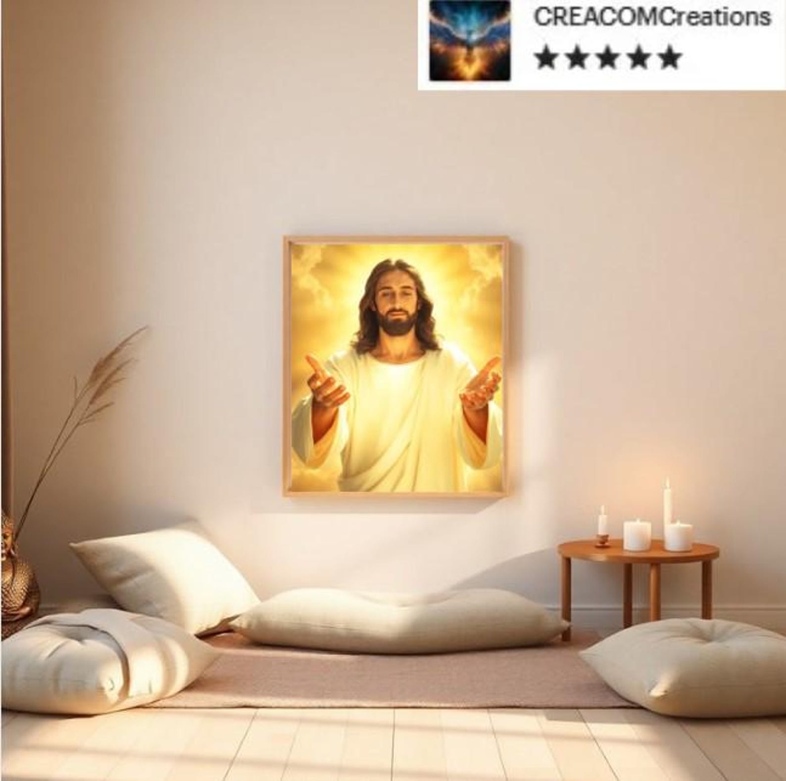 Jesus Poster – Light of the World | Spiritual Christian Wall Art | Zen ...