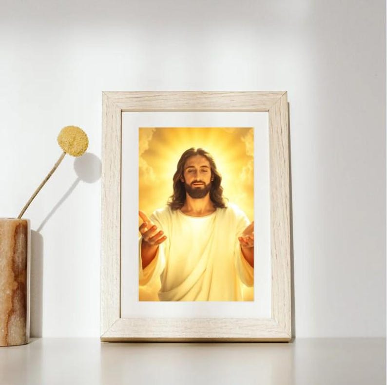 Jesus Poster – Light of the World | Spiritual Christian Wall Art | Zen ...