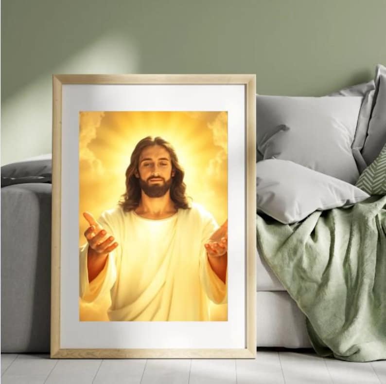 Jesus Poster – Light of the World | Spiritual Christian Wall Art | Zen ...