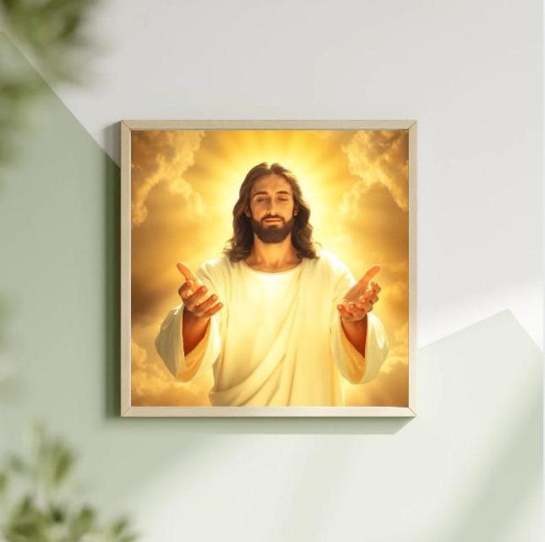 Jesus Poster – Light of the World | Spiritual Christian Wall Art | Zen ...