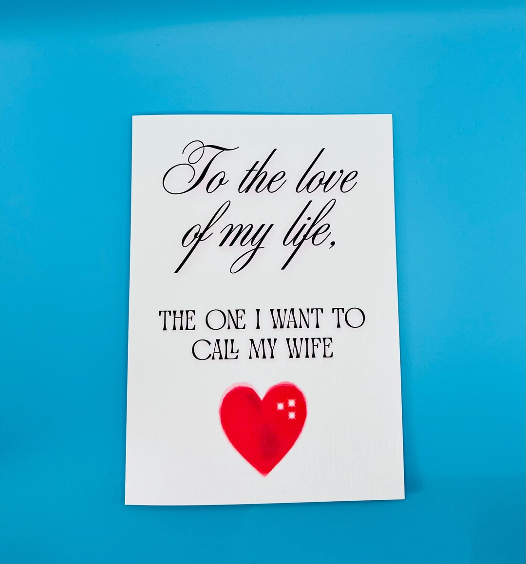 The Love of My Life Greetings Card | Romantic Card for That Special ...