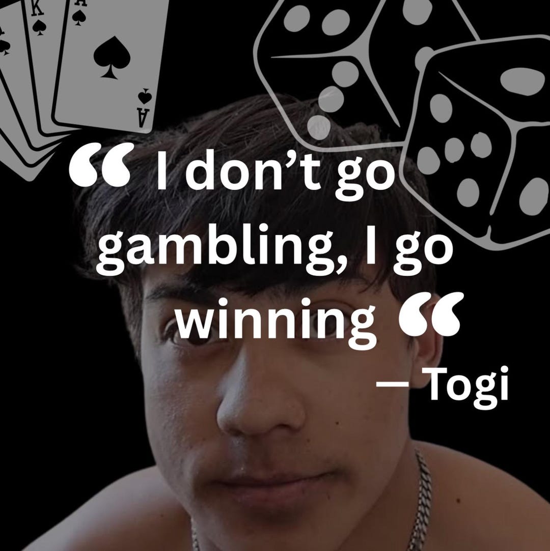 Togi Quote Gambling Poster, Funny Casino Art (printable Download) - Etsy