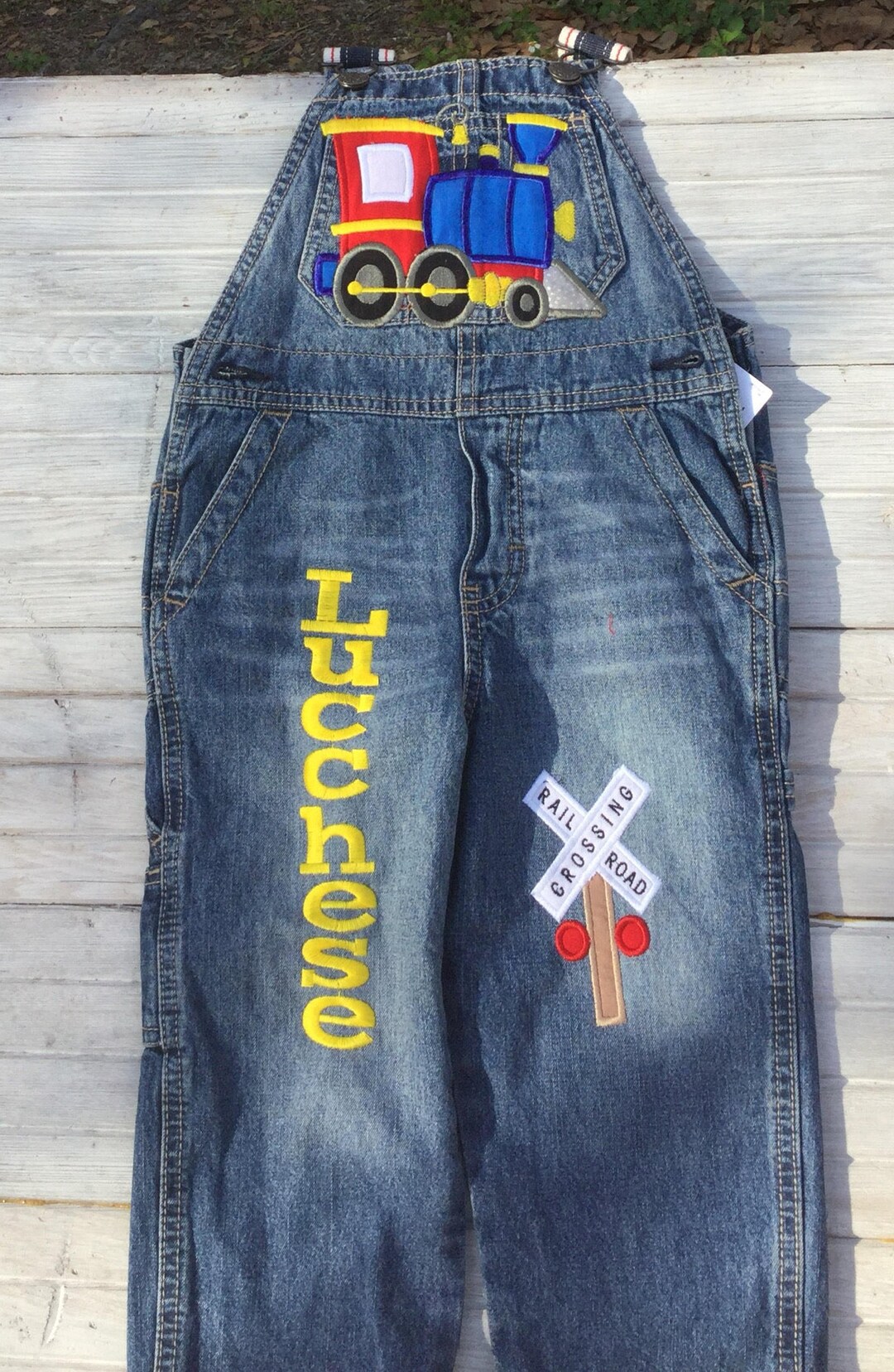 Train Birthday Overalls-train Birthday Outfit-train Birthday Clothes ...