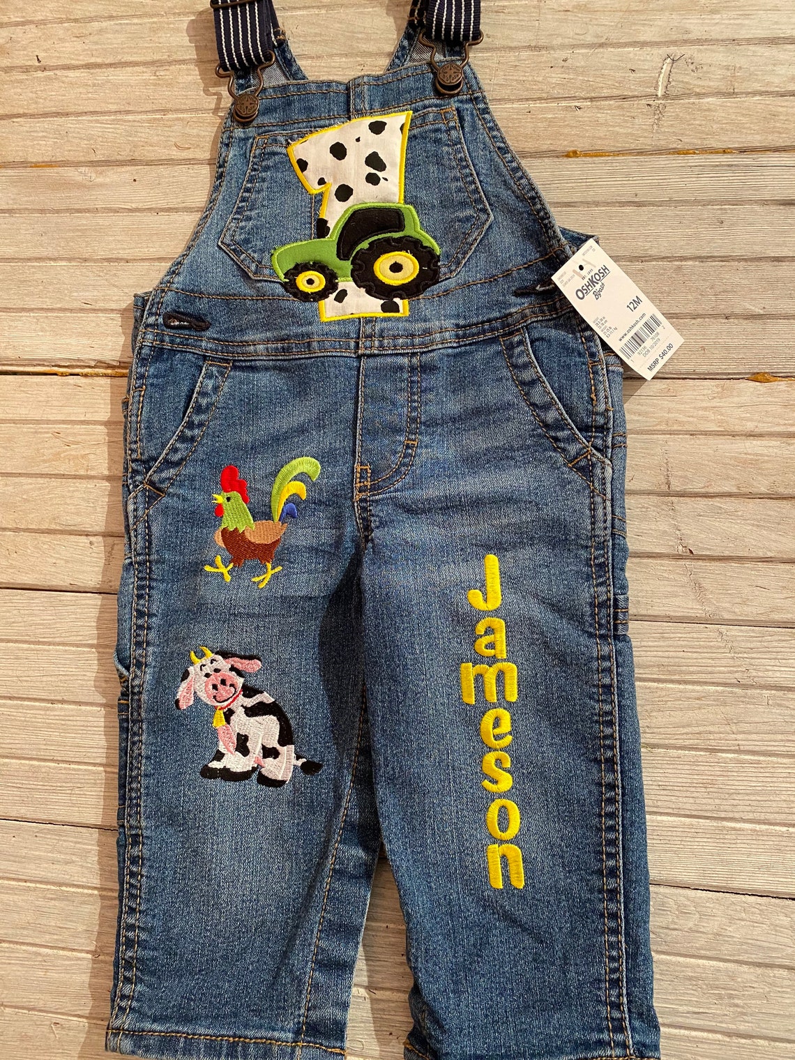 Birthday Farm Yard Overalls-birthday Farm Cow Pig Birthday - Etsy