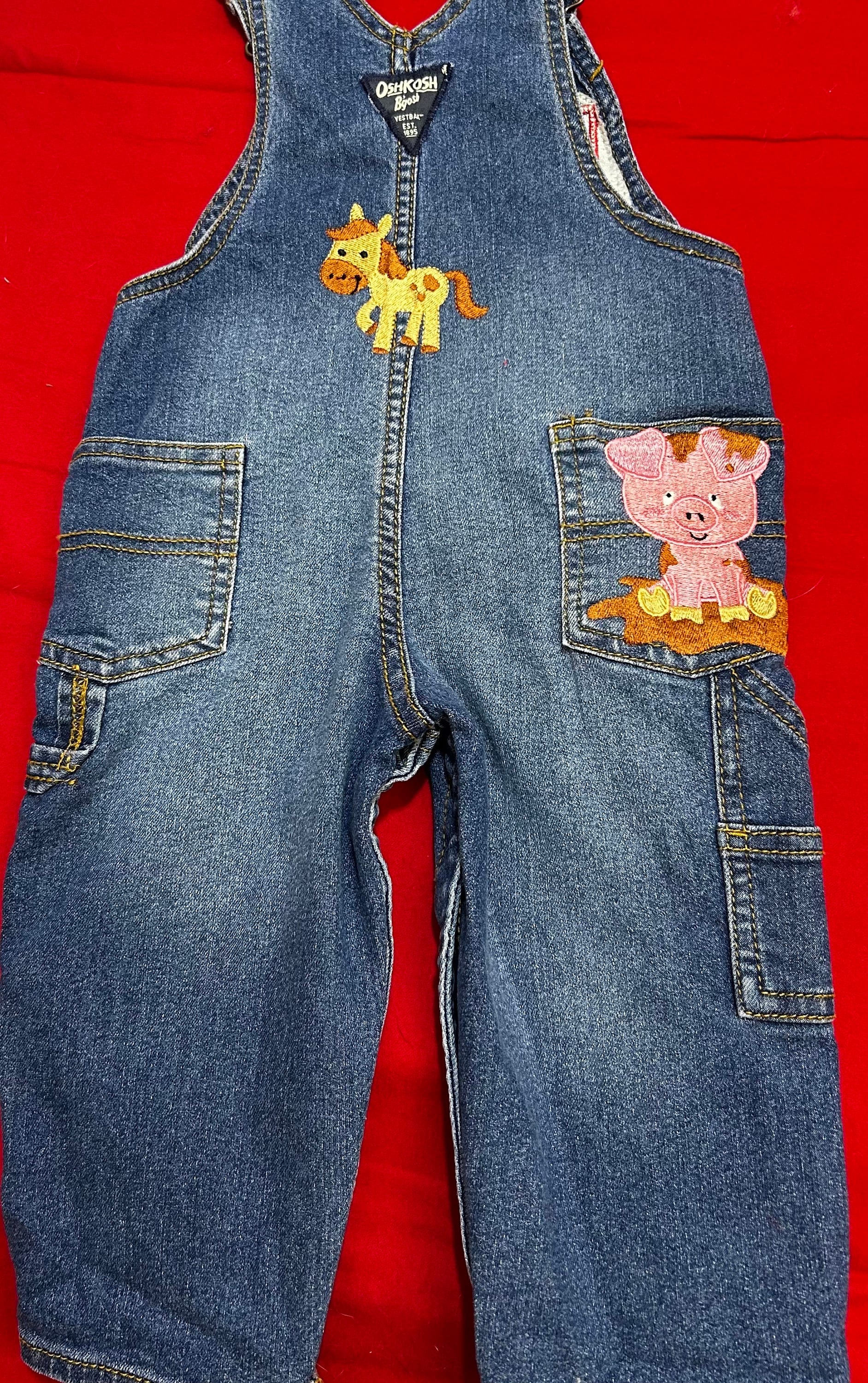 Birthday Farm Barn Yard Overalls-birthday Farm Cow Pig Birthday Outfit ...