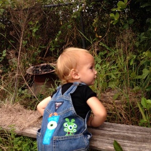 Personalized Silly Monsters First Birthday Overalls 12 Months 18 Months ...